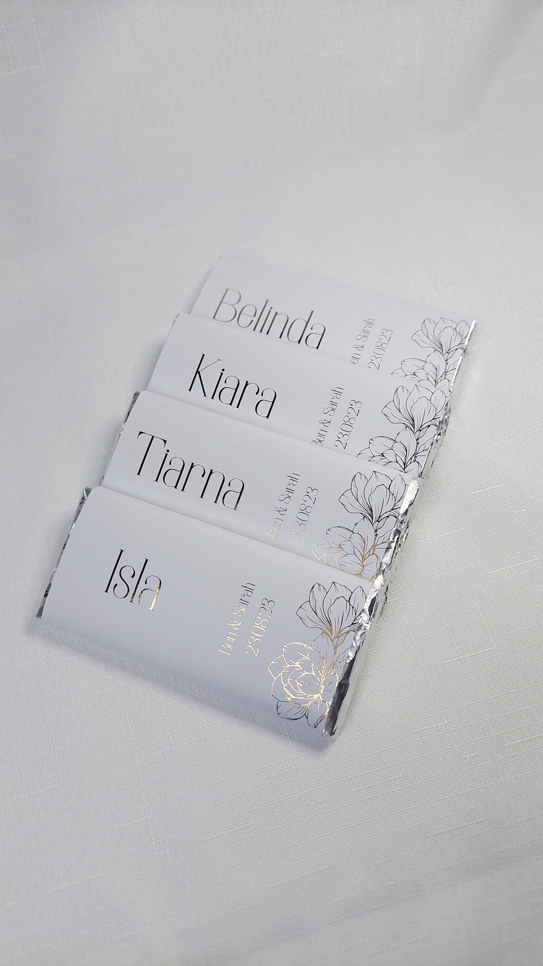 Personalised Mini chocolate Bar | Wedding Favour Chocolate | Bridal Pa ...